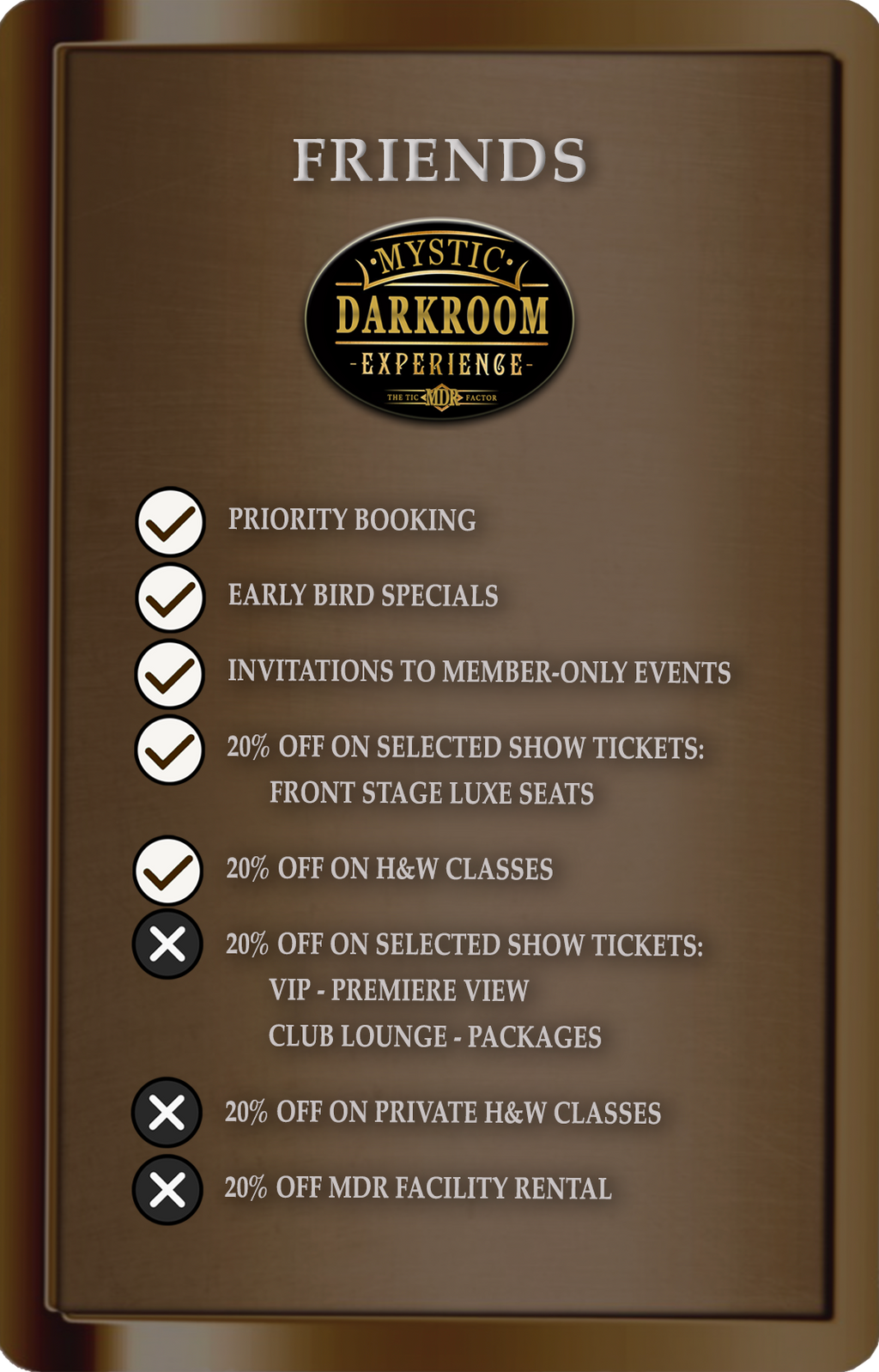 Private Club Membership | Mystic Dark Room Society